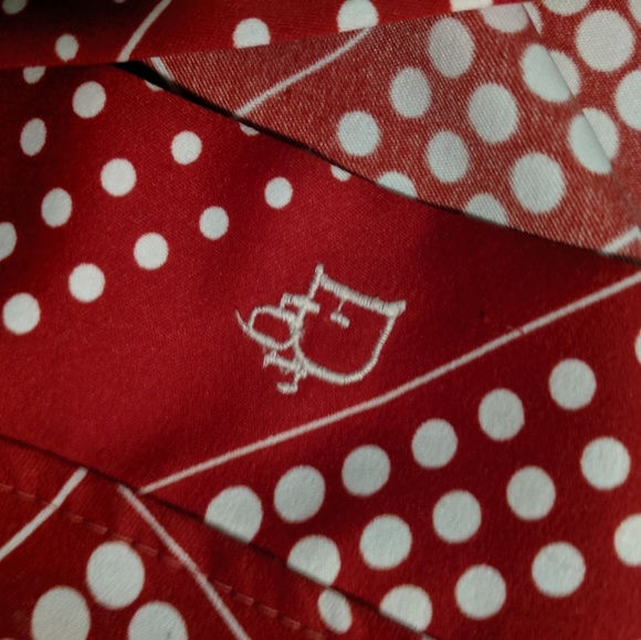 Dior | Dresses | Christian Dior Vintage Red Polka Dot Robe | Poshmark